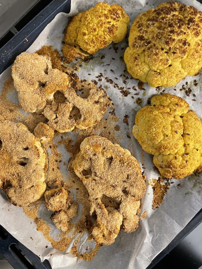 Cavolfiore al forno, panato e speziato. - chiaramaci